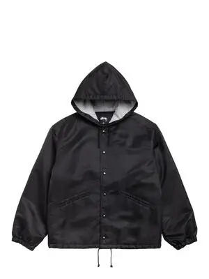 StÜssy Hooded Coaches Jacket - Black