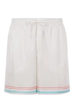 Casablanca Silk Shorts - Multicolor