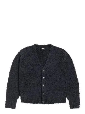 StÜssy Textured Knit Cardigan - Black