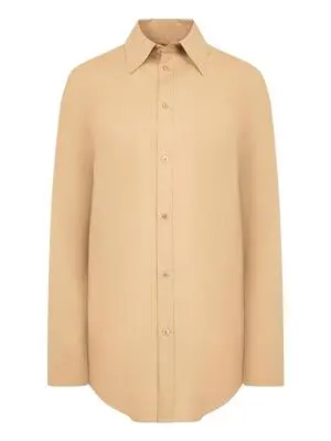 Saint Laurent Embroidered B/d/f Shirt - Brown