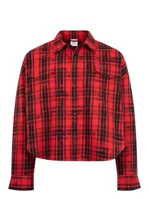 Vetements Cowboy Flannel Shirt - Red