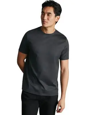 CHARLES TYRWHITT Cotton Crew Neck T-shirt Graphite Grey
