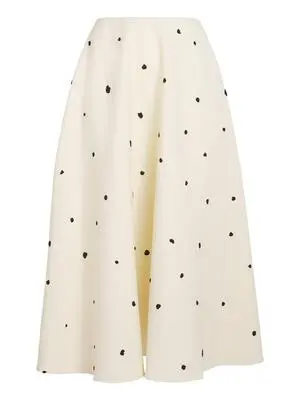 Camilla And Marc Textured Ponza Midi Skirt - Ivory