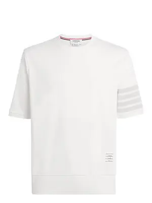 Thom Browne Cotton 4-bar T-shirt - White
