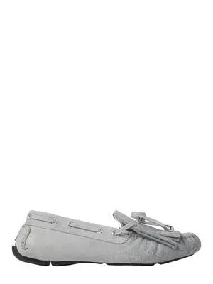 JIMMY CHOO Manon Flat Loafers Grey