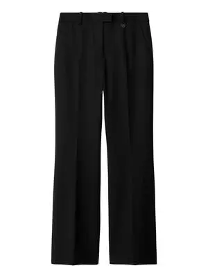 Burberry Stretch-twill Tailored Trousers - Black