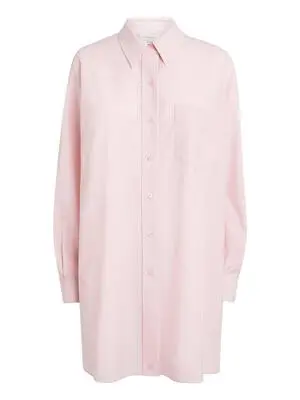 Lafayette 148 New York Wool-blend Convertible Shirt - Pink