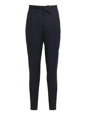 LARDINI Wool Drawstring Trousers - Navy