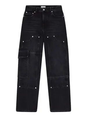 GANNI Audri Jeans - Black