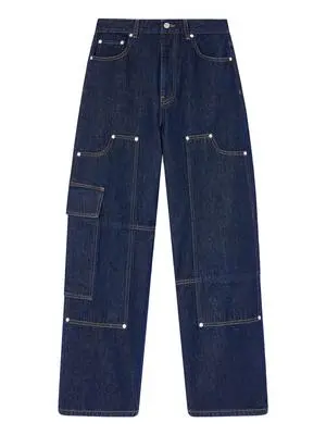 GANNI GANNI Audri Carpenter Jeans Navy