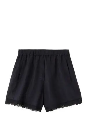 GANNI Relaxed Fit Shorts - Black