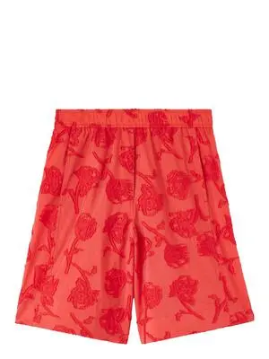 GANNI Relaxed Fit Shorts - Red