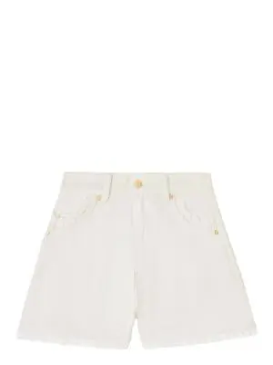 GANNI Relaxed Fit Shorts - White
