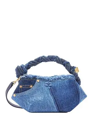 GANNI GANNI Mini Bou Bag With Twisted Handle Blue