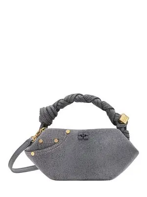 GANNI GANNI Mini Bou Bag With Twisted Handle Grey