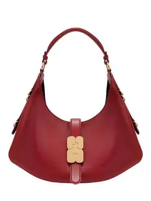GANNI Small Kat Bag Dark Red