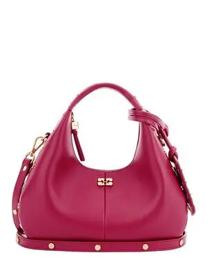 GANNI Mini Hobo Bag - Persian Red
