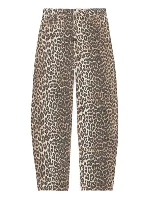 GANNI Mid-rise Barrel Leg Jeans - Mixed