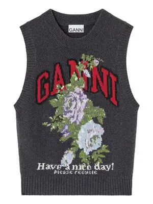 GANNI Wool Vest - Mixed