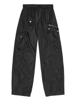 GANNI Nylon Elasticated Pants - Black