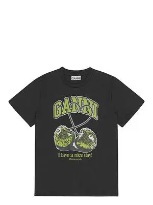 GANNI Relaxed Graphic T-Shirt Mixed