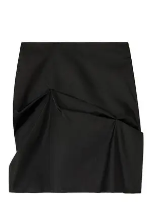 GANNI Nylon Mini Skirt - Black