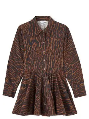 GANNI GANNI Floral Print Dress Rawhide
