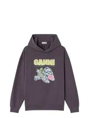 GANNI Printed Hoodie - Mixed