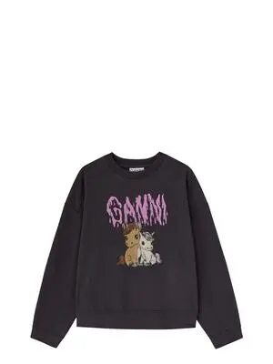 GANNI Isoli Jersey Sweatshirt - Mixed