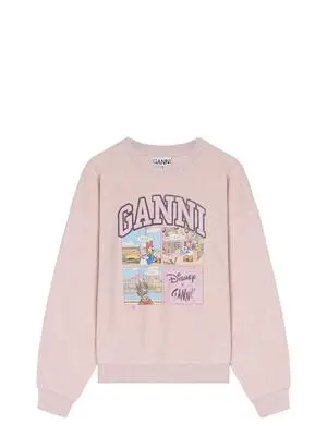 GANNI X Disney Daisy Duck Comic Sweatshirt - Pink