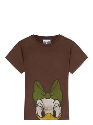 GANNI X Disney Daisy Duck T-shirt - Brown