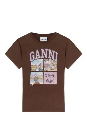 GANNI X Disney Daisy Duck Comic T-shirt - Brown