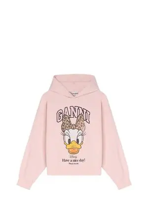GANNI X Disney Daisy Duck Cropped Hoodie - Pink