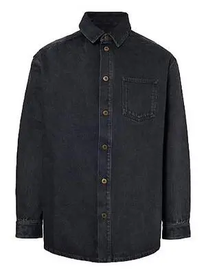 Loewe Relaxed-fit Anagram Denim Shirt - Black