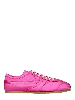 Dries Van Noten Dustin Satin Low Top Trainers - Fuchsia