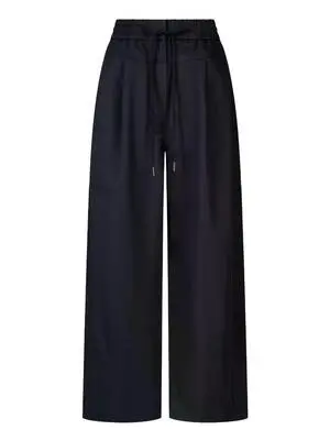 STUDIO TOMBOY Pleated Wide-leg Trousers - Blue