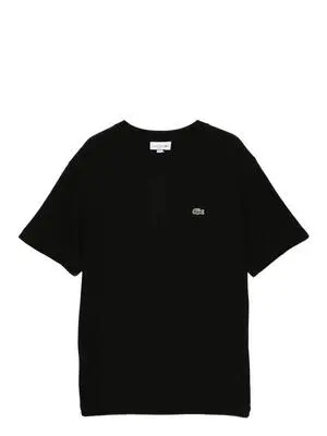 Lacoste Logo-embroidered T-shirt - Black