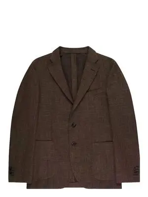 Incotex Mélange-effect Blazer - Brown
