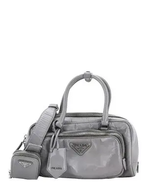 PRADA Re-Edition 2001 Top Handle Nappa Antique Shoulder Bag