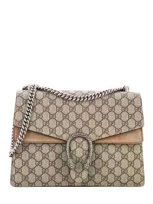 Gucci Dionysus GG Coated Canvas Shoulder Bag Brown