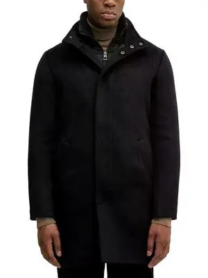 Guess Zip-fastening Coat - Black