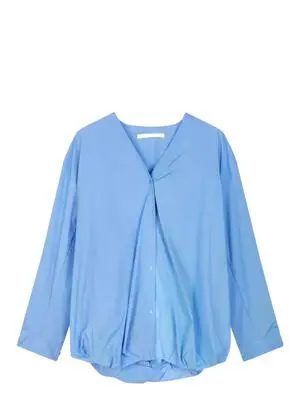 JNBY V-Neck Blouse Blue