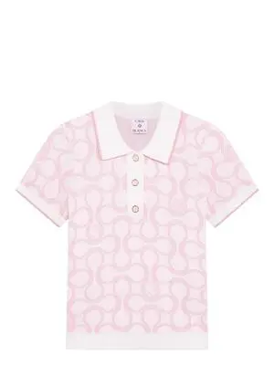 Casablanca Optic Drop Polo Shirt - Multicolor