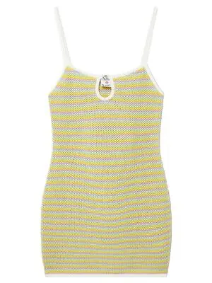 Casablanca Bourgeois Striped Mini Dress - Multicolor
