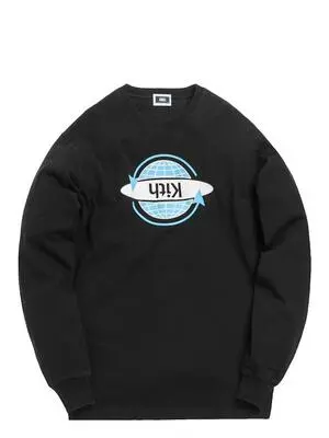 Kith Worldwide Long Sleeve Tee Shirt - Black