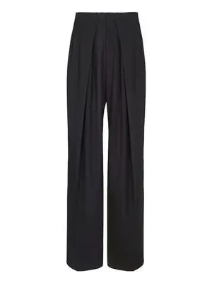 Balmain Knife-pleats Tailored Trousers - Black