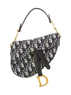 Dior Saddle Handbag Oblique Canvas Mini Shoulder Bag - Blue
