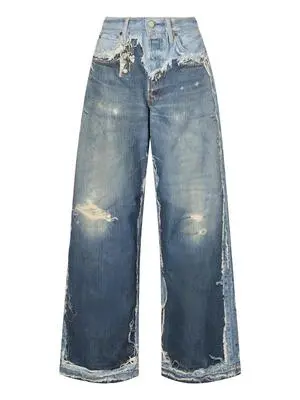 Acne Studios 1981 Trompe L'oeil Printed Straight-leg Jeans - Blue