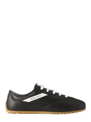 Alexander McQueen Boxe' Leather Sneakers - Black