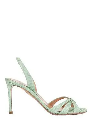 AQUAZZURA Tati 85 Slingback Sandals - Mint